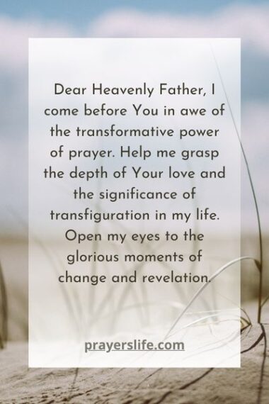 20 Amazing Transfiguration Prayers