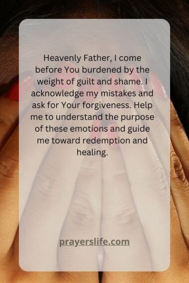 21 Amazing Prayer For Guilt And Shame