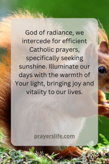 20 Powerful Catholic Prayer For Good Weather