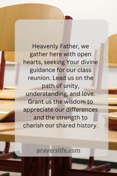 16 Powerful Opening Prayer For Class Reunion