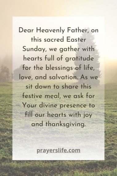 20 Simple Prayer For Easter Sunday Dinner