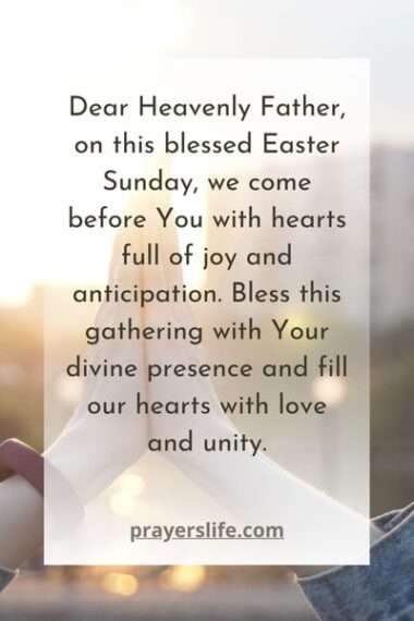 20 Simple Prayer For Easter Sunday Dinner